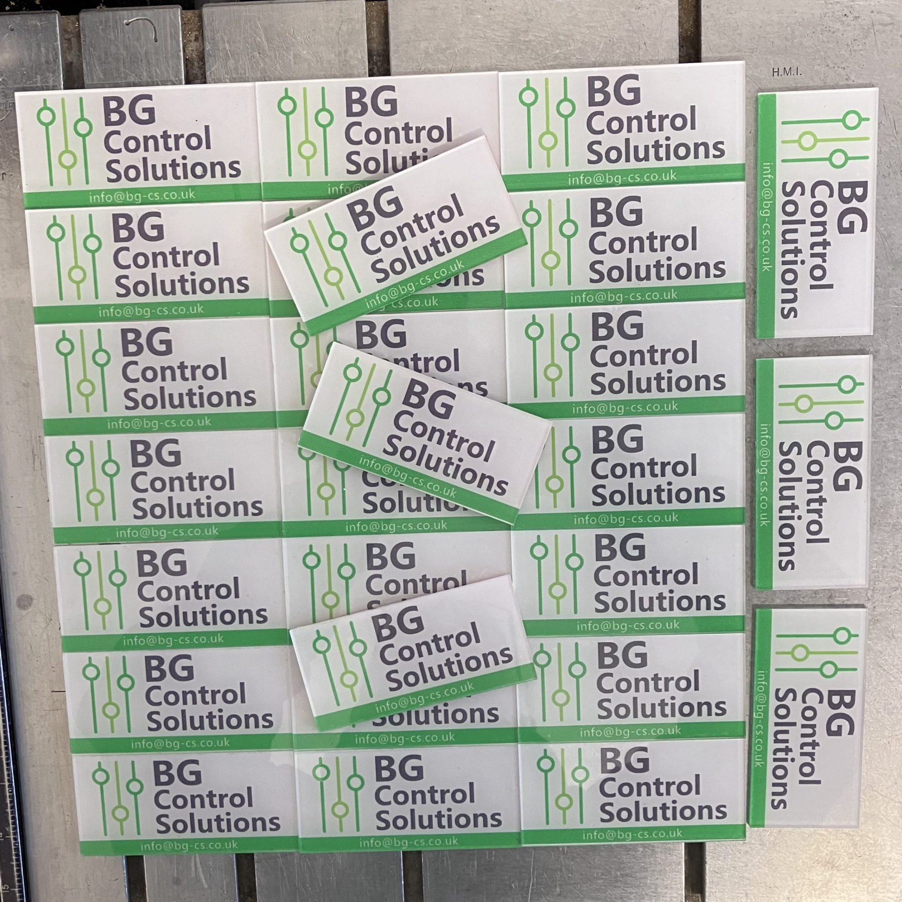 Clear Acrylic Nameplates with reverse printed decal - Signs Engraving