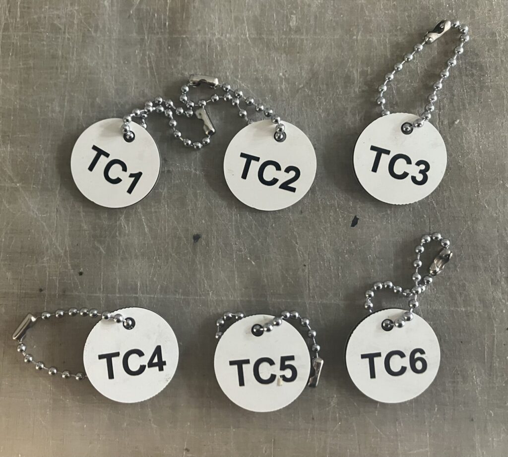 UV Laminate Acrylic Valve and Tag Labels - Signs Engraving