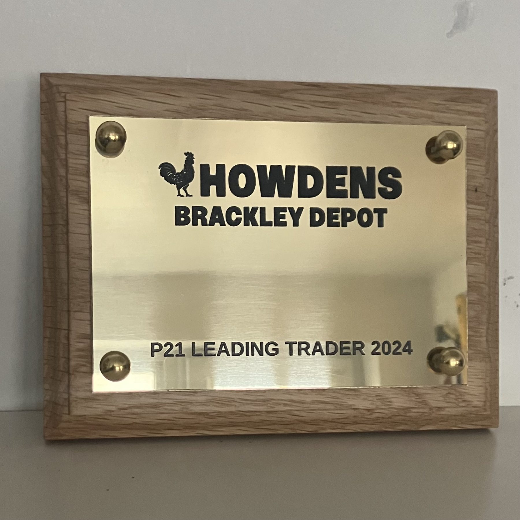Brass Business Name Plate - Signs Engraving