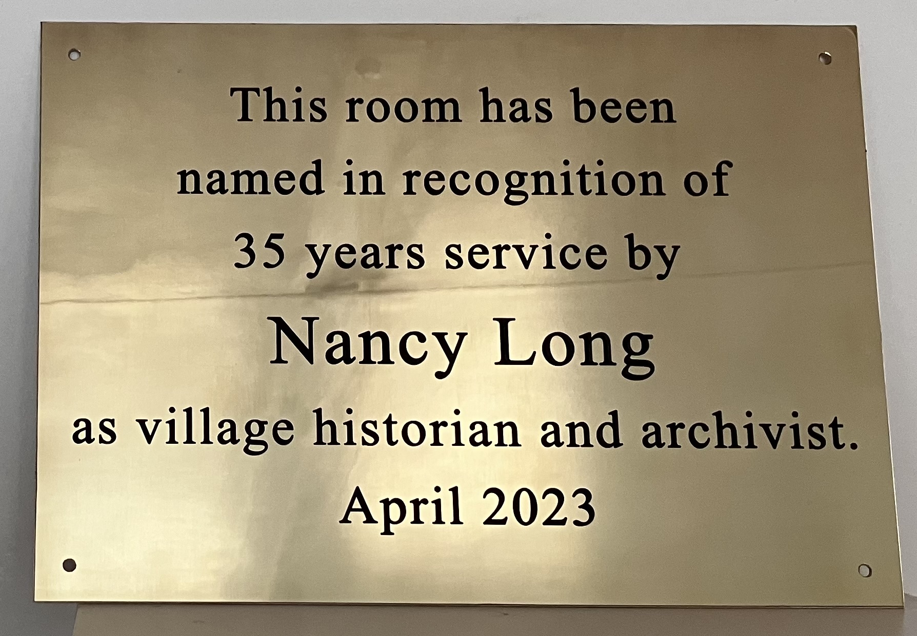 Brass Business Name Plate - Signs Engraving