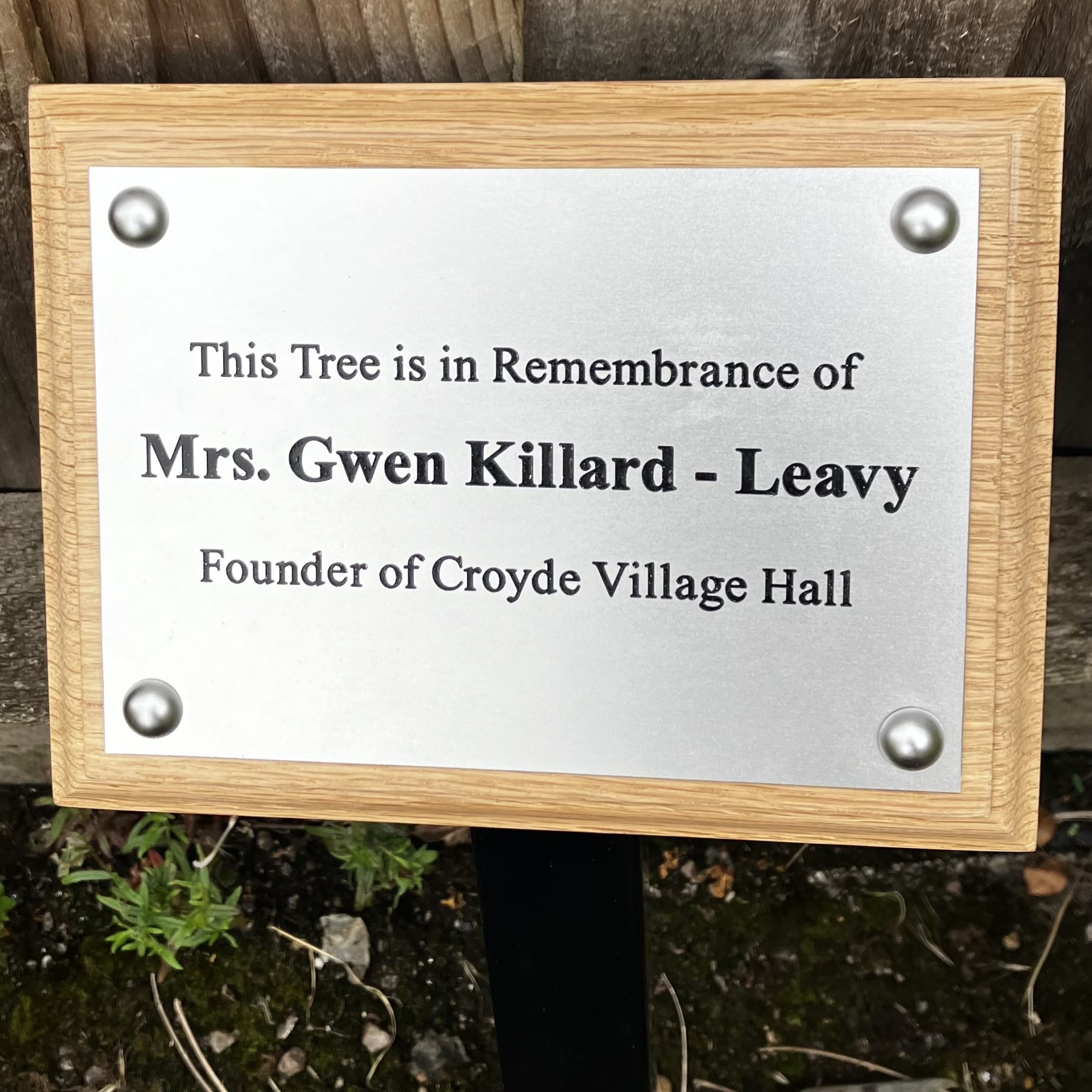 Anodised Aluminium Commemorative Tree Plaques - Signs Engraving