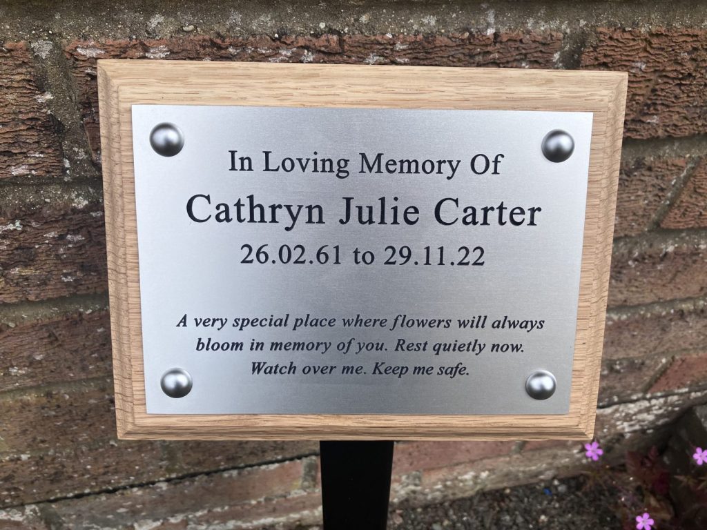 Anodised Aluminium Commemorative Tree Plaques - Signs Engraving