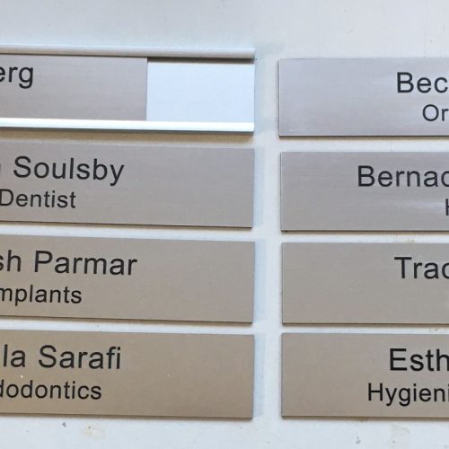 Door Signs/Holders with Engraved Inserts - Signs Engraving