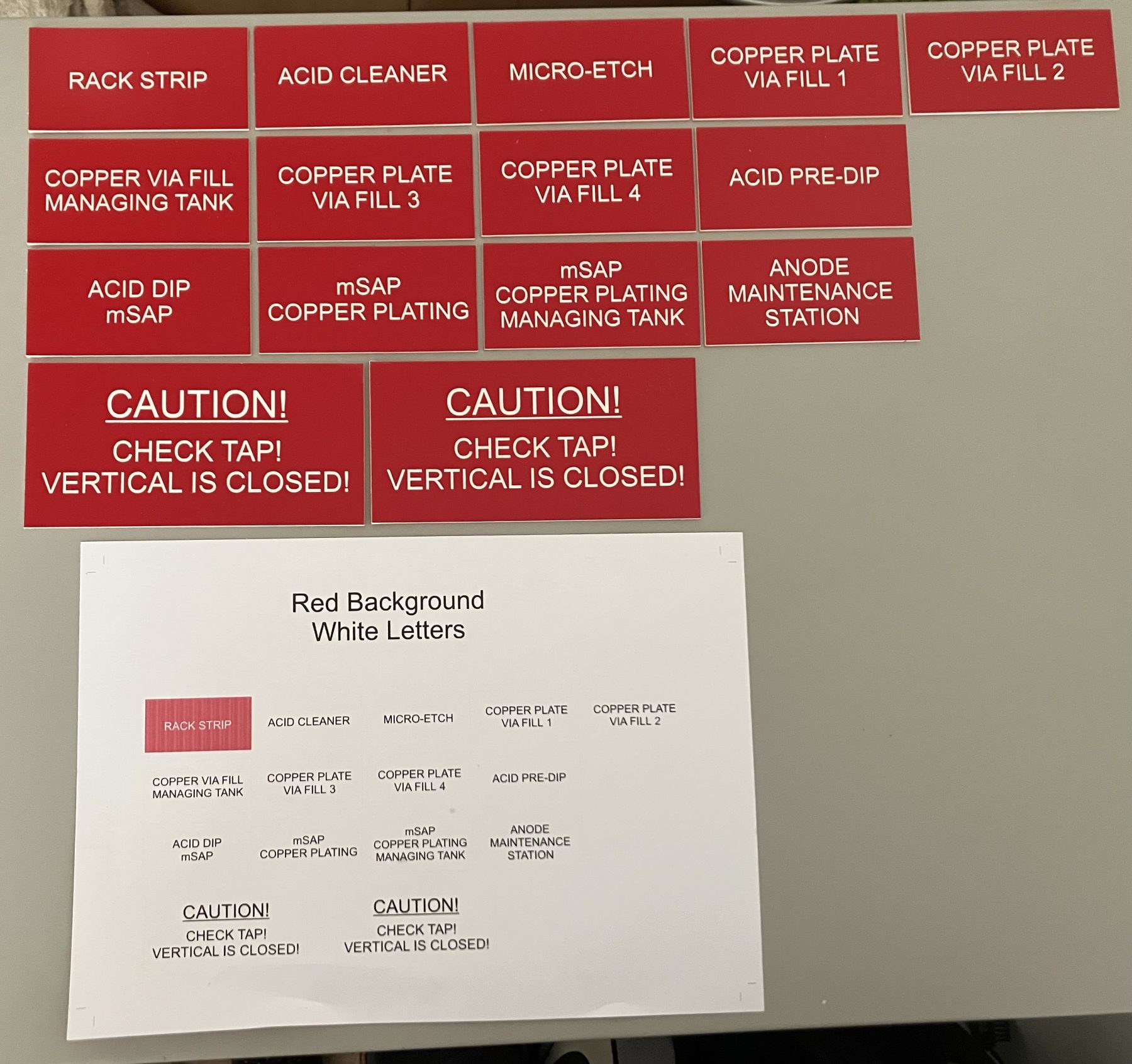 Identification label Engraving - Signs Engraving